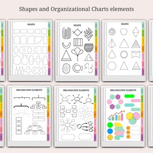 TRACE Shapes and Diagrams for Remarkable Paper Pro Device, Digital ...