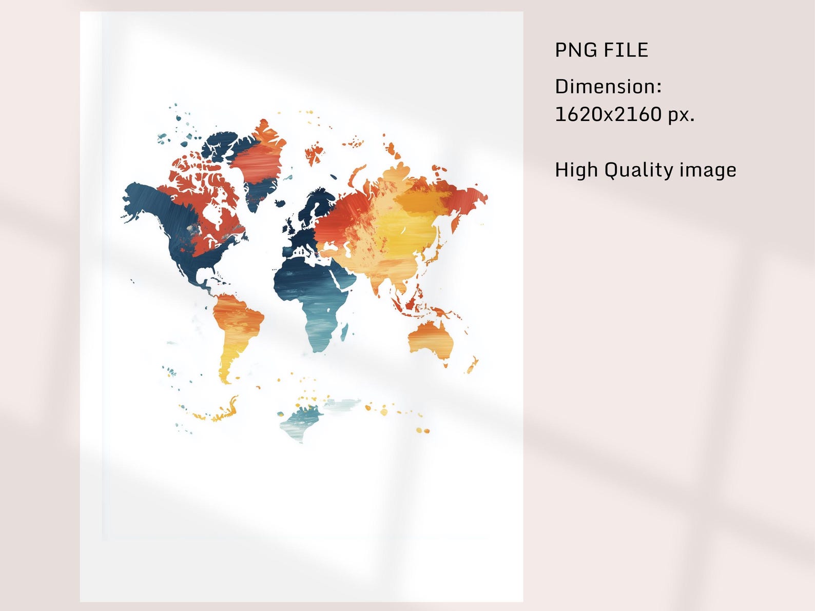 World Map Sleep Screen for Remarkable Paper Pro (PNG Digital Download ...