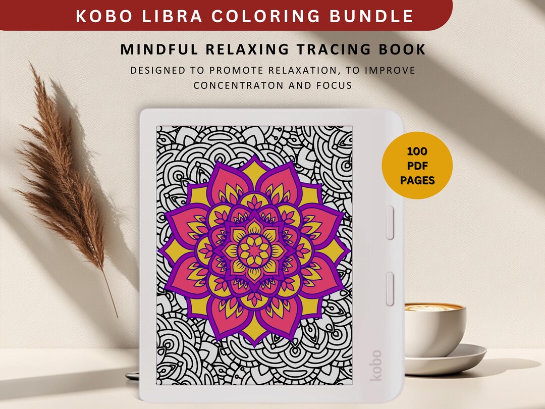 Mandala Coloring Book Bundle for Kobo Libra: 100+ Pages (PDF) - Etsy