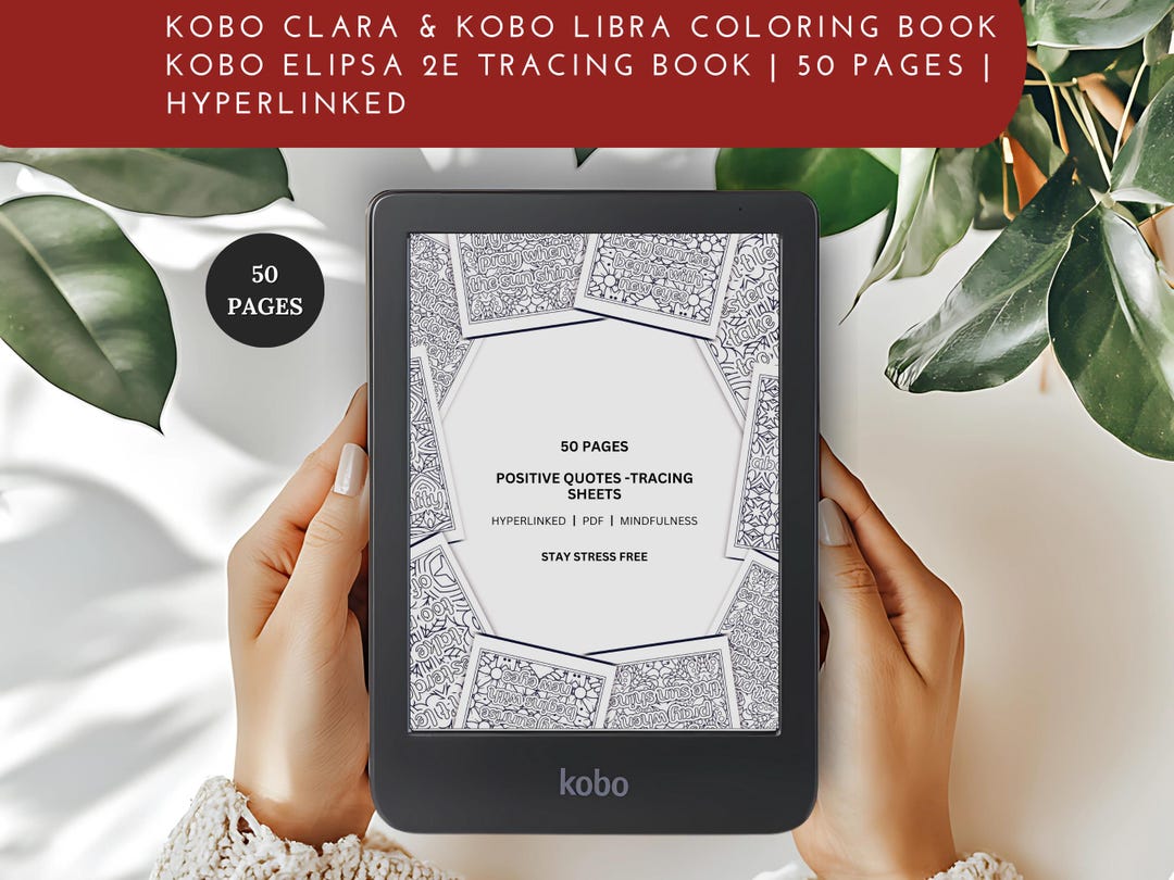 Kobo Coloring & Tracing Book: 50 Pages (PDF Pattern) - Etsy Australia