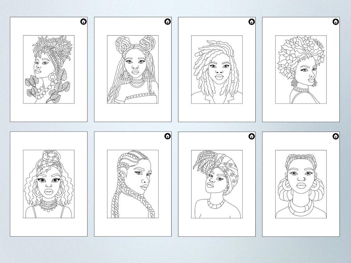Remarkable Paper Pro Coloring Book for Adults Afro Girls, Afro Girl for ...