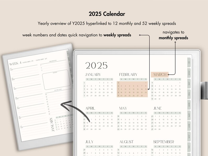 2025 Minimalist Planner for Supernote Manta A5 X2 (PDF Download) - Etsy