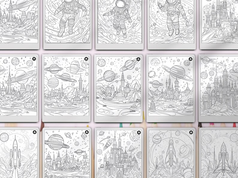 Dreamy Coloring Book for Remarkable Paper Pro, Color Template for ...