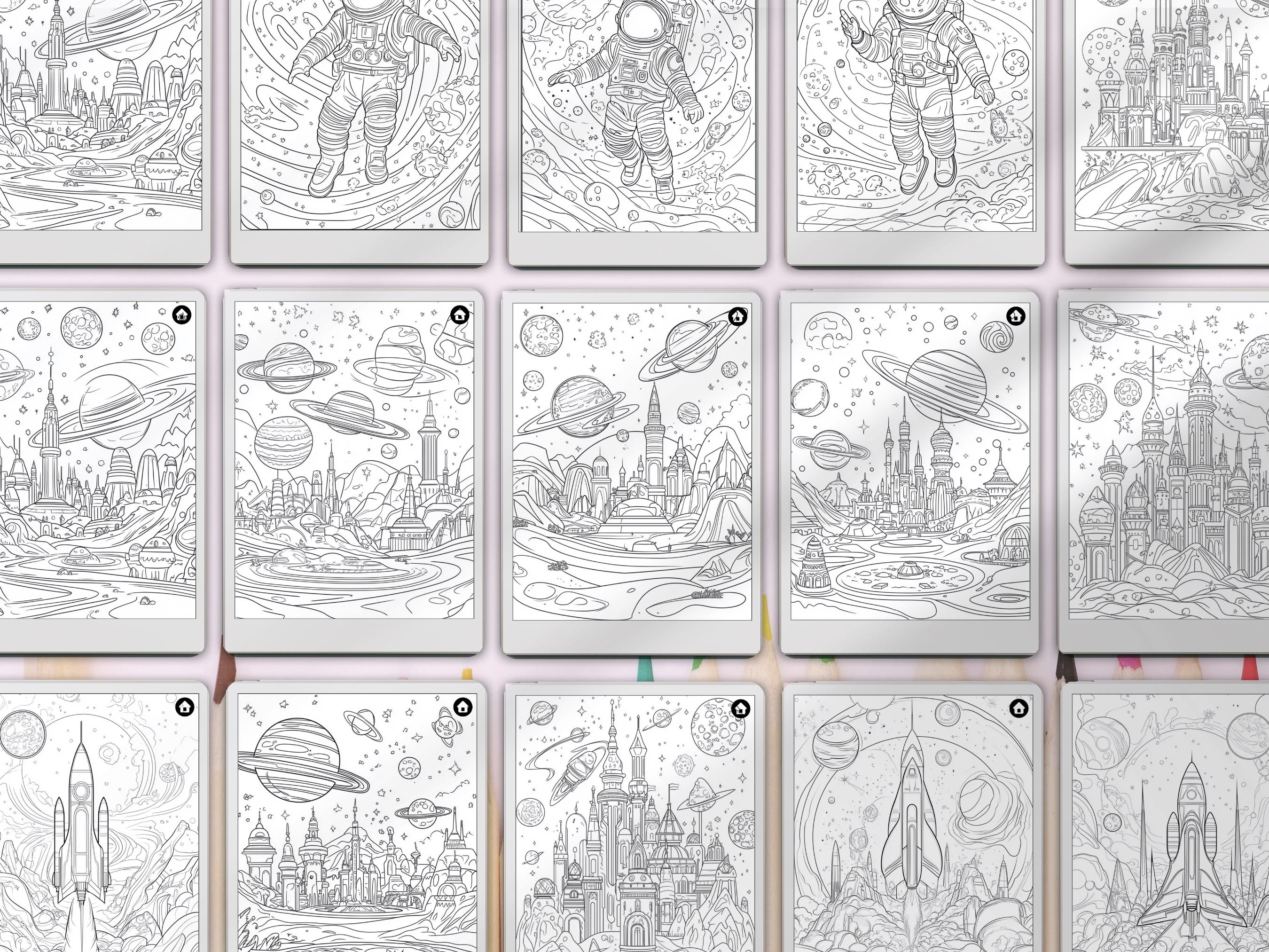 Dreamy Coloring Book for Remarkable Paper Pro, Color Template for ...