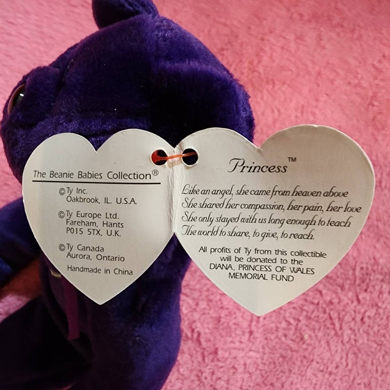 Beanie Baby, Princess, Princess Diana Bear - Etsy