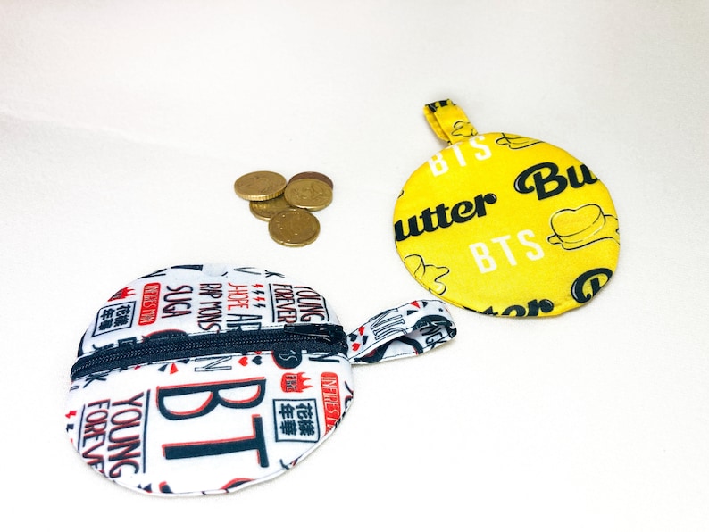 BTS Coin Purse, Purse, Airpods Case, Airphones Case, Earbud Case, Coin ...