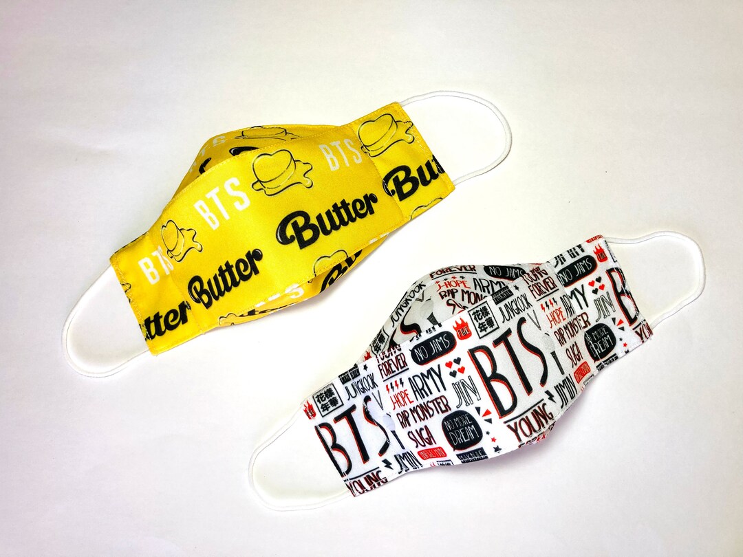 BTS Face Mask, BTS Face Covering, Reusable Mask, Washable Mask, Cotton ...