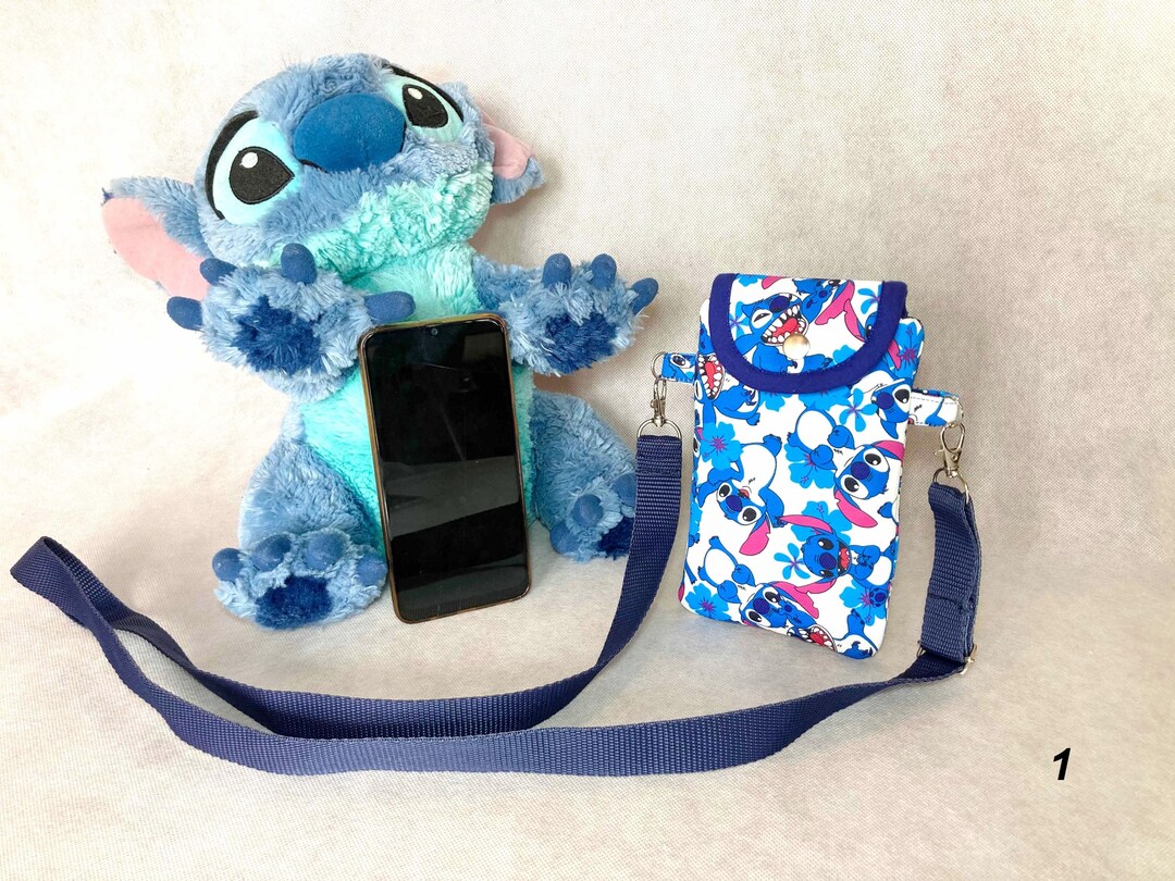Stitch Fabric Phone Pouches With With Adjustable Crossbody Strap, Phone ...