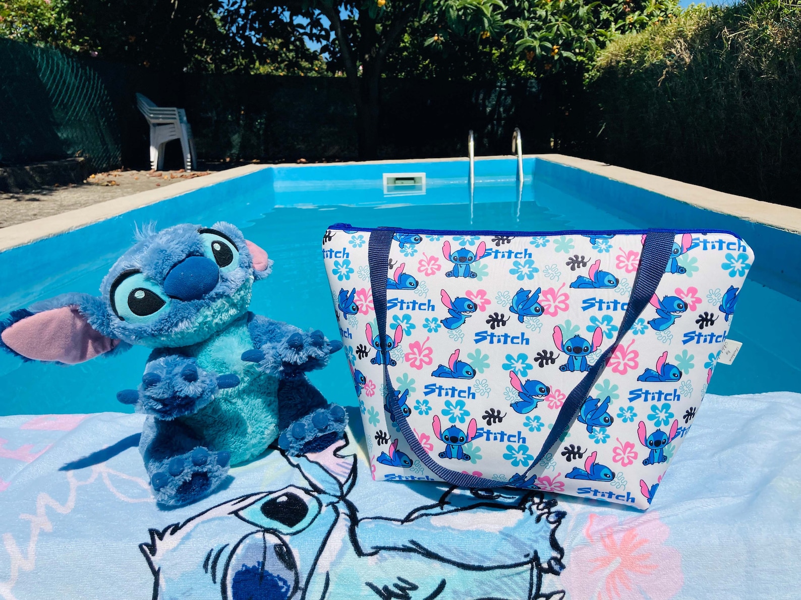 Stitch Beach Bag Waterproof Interior Large Beach Bag Canvas - Etsy