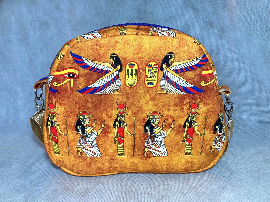 Egyptian Crossbody Bag, Shoulder Bag, Hieroglyphics, Eye of Horus - Etsy