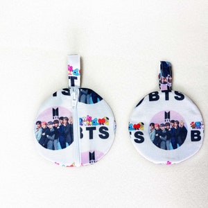 BTS Coin Purse, Purse, Airpods Case, Airphones Case, Earbud Case, Coin ...
