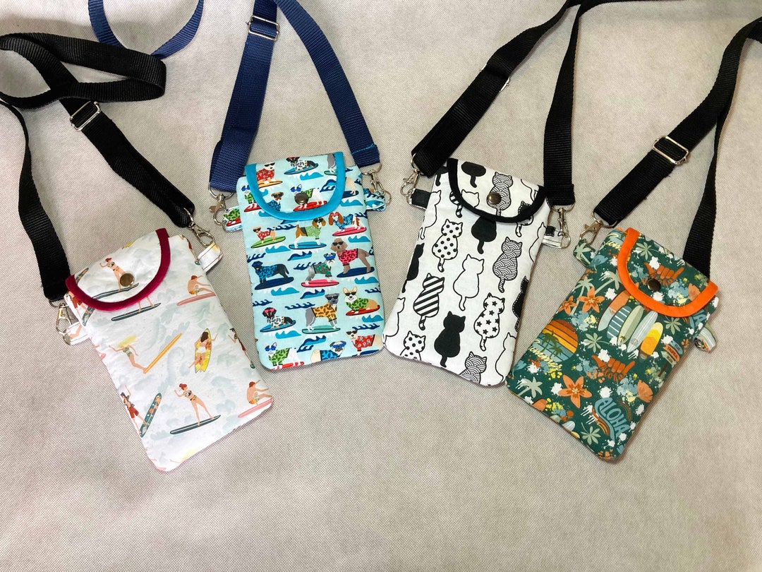 Phone Pouch With Adjustable Crossbody Strap, Phone Case, Pouch, Padded ...