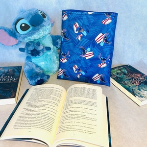 Stitch Book Sleeve, Kindle Pouch, Book Cover, Book Protector, Fabric ...