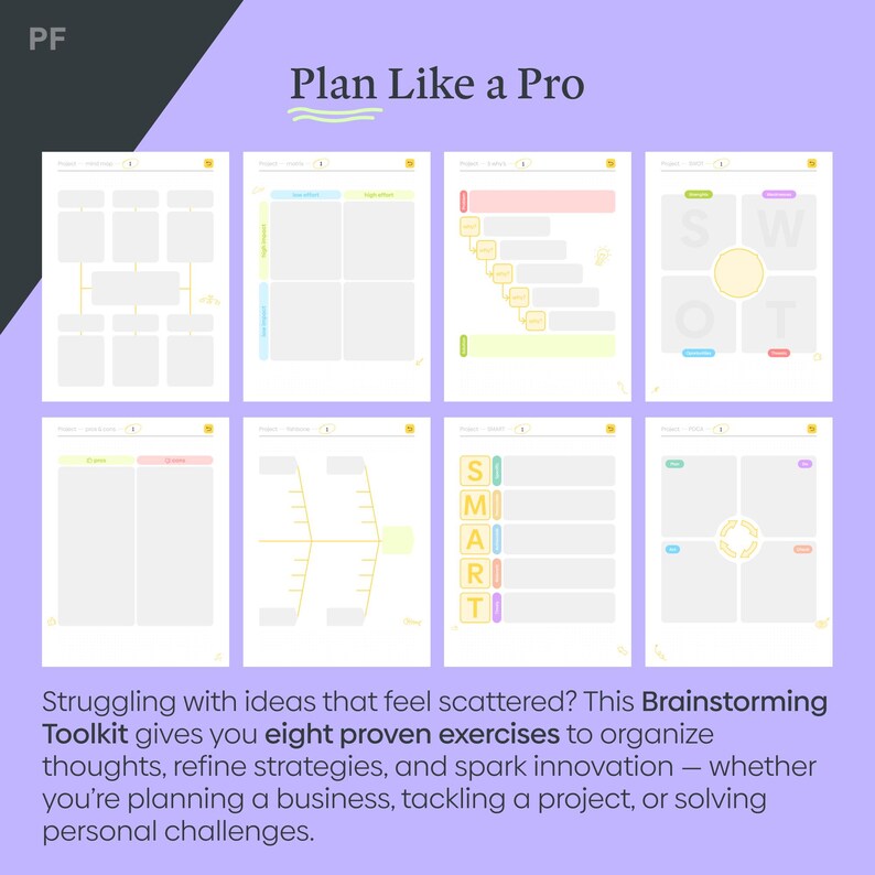 Brainstorming Template for Remarkable Paper Pro | Digital Idea ...