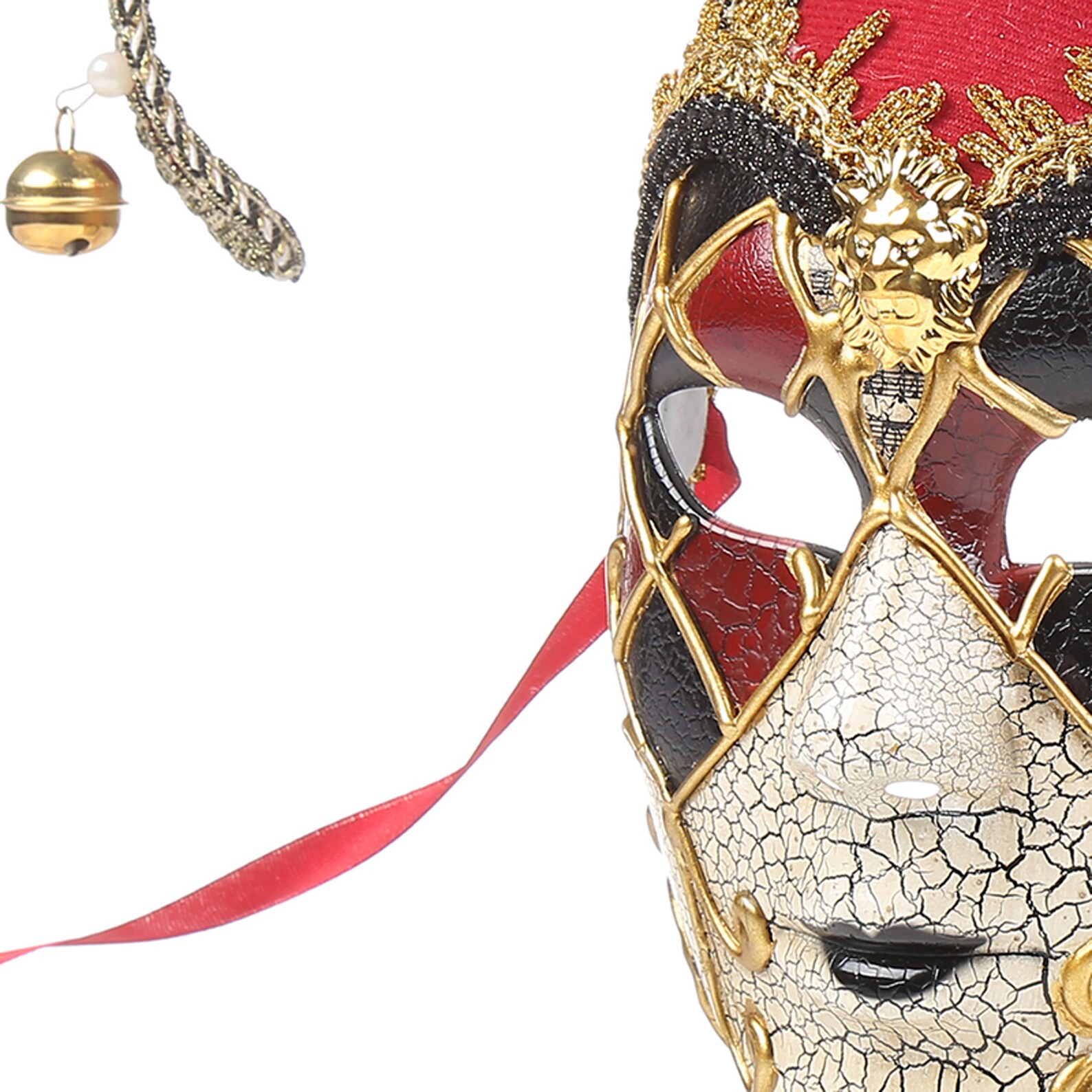 Venetian jester mask Masquerade full face mask jokermens | Etsy