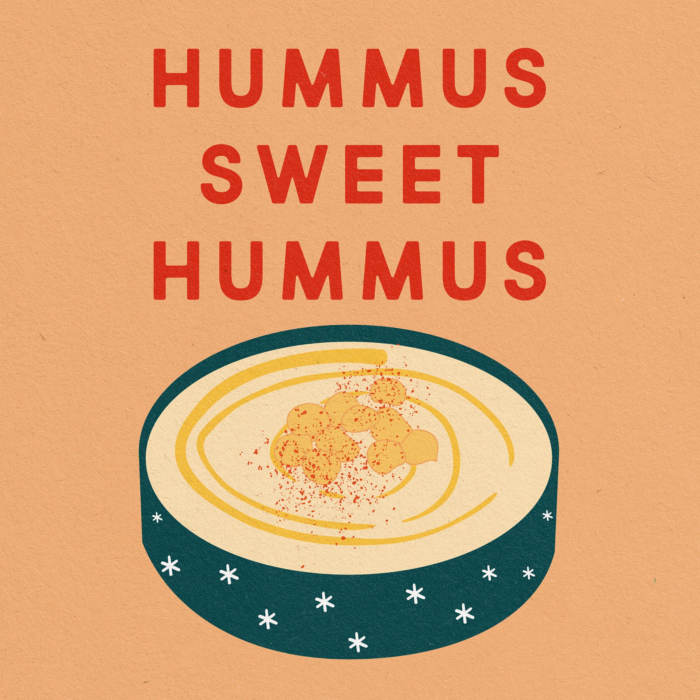 Hummus Sweet Hummus Poster Print A4/A3 Size Home Sweet - Etsy Canada