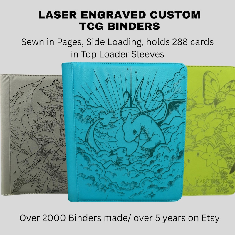 Engraved Gengar Binder - Etsy