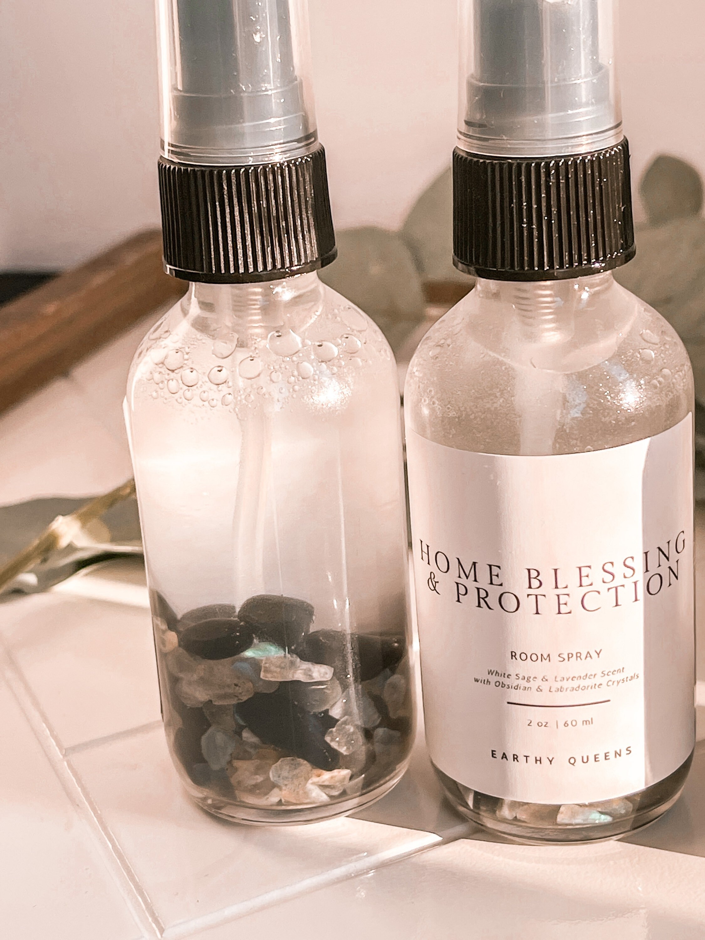 Home Blessing & Protection Cleansing Spray Crystal Infused - Etsy