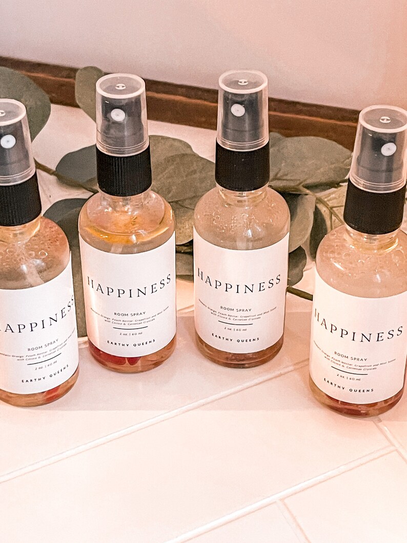 Happiness Intention Room Spray Manifestation Spray Crystal - Etsy