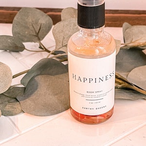 Happiness Intention Room Spray - Manifestation Spray- Crystal Infused ...