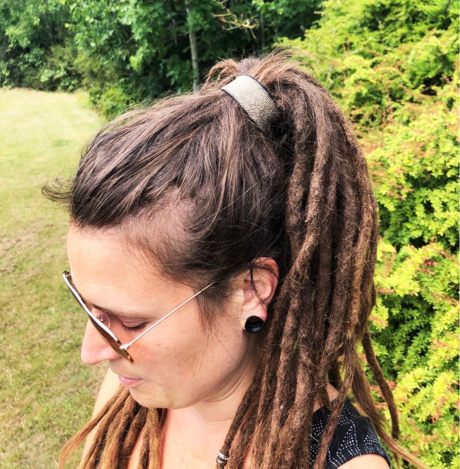 Dreadlock Hairband Big Hair 9 Inch Band Festival Dreads Glitter - Etsy