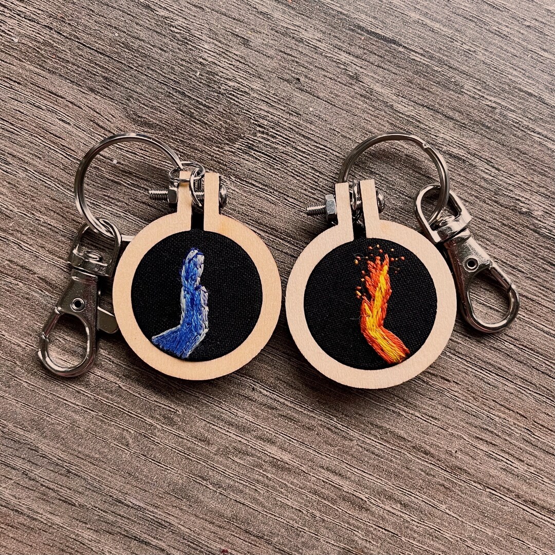 Ember and Wade - Elemental Keychain - Etsy