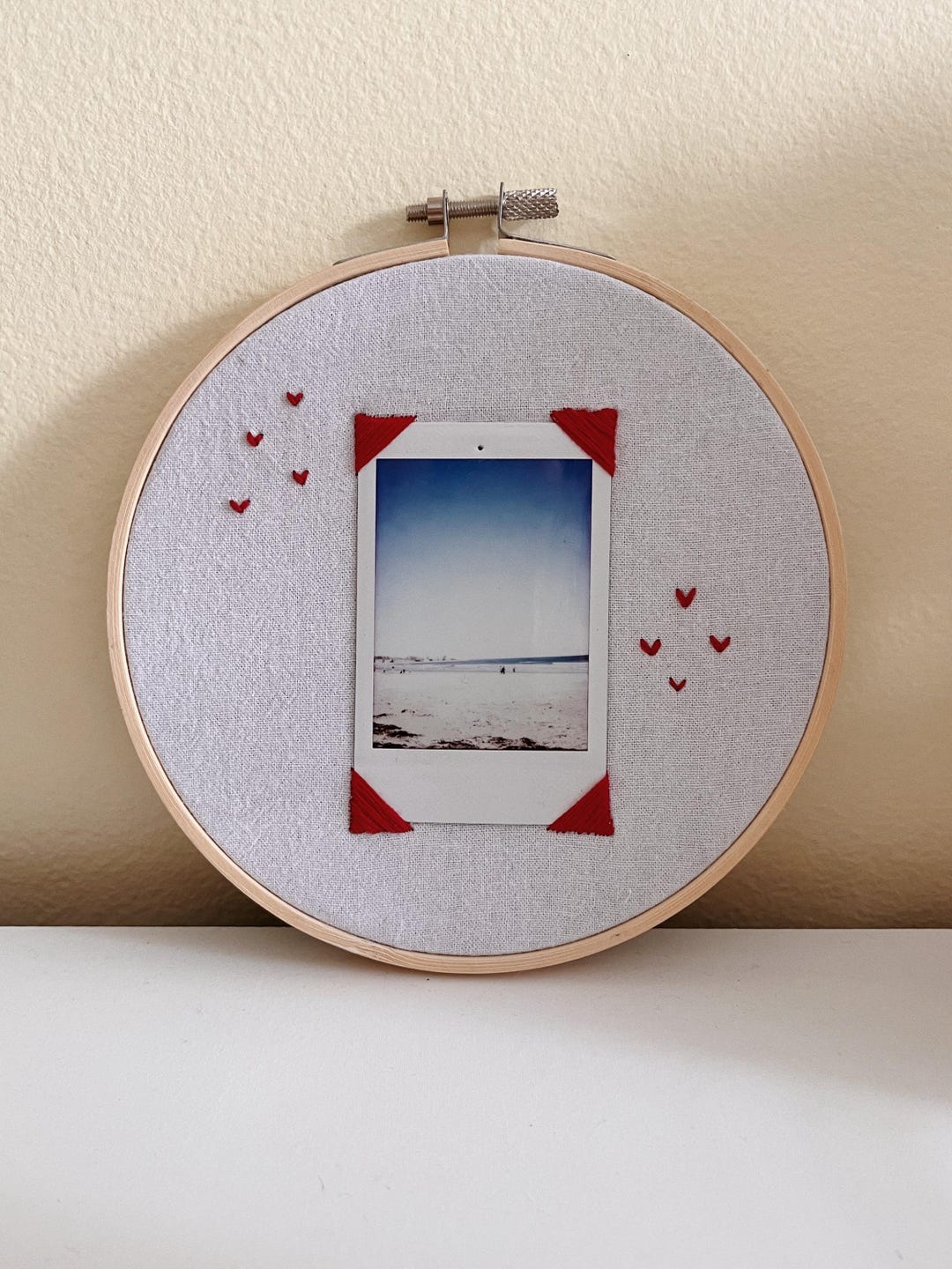Handmade Polaroid Photo Embroidery Frame - Personalized Gift - Unique ...