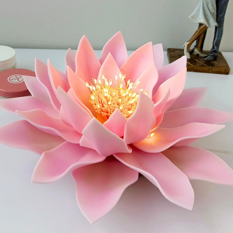 Lotus Lamp - Etsy