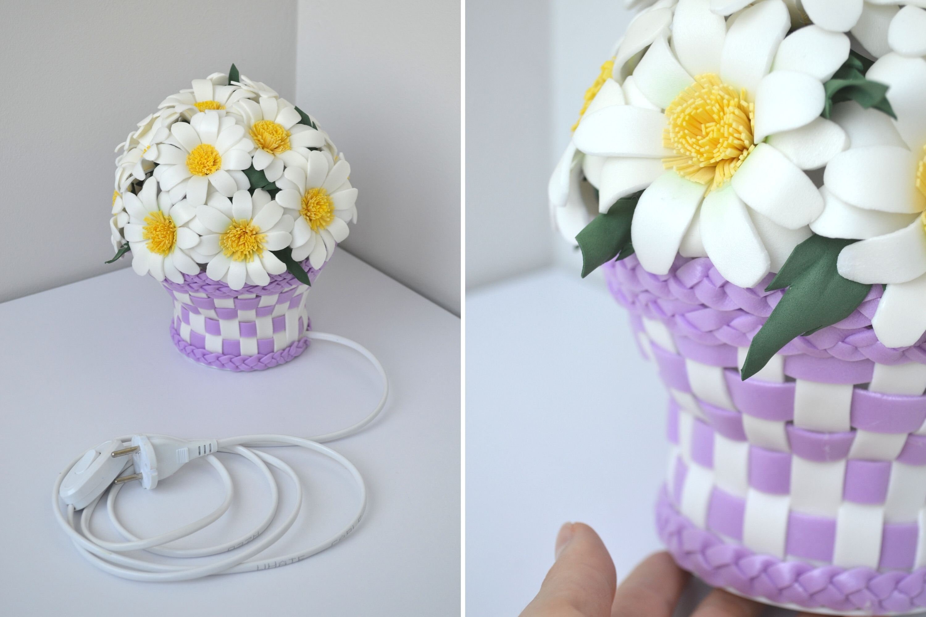 Led Daisy Table Lamp Small Bedside Flower Lamp Bedroom Lamp | Etsy