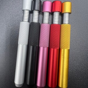 One Hitter Push Pipe Spring Loaded for Self Cleaning - Non Sticky High ...