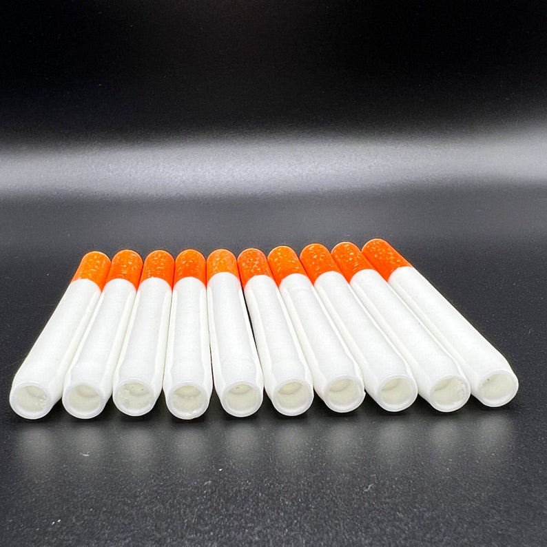 10x Ceramic One Hitter Pipes That Looks Like a Cigarette 3 Inches Long ...