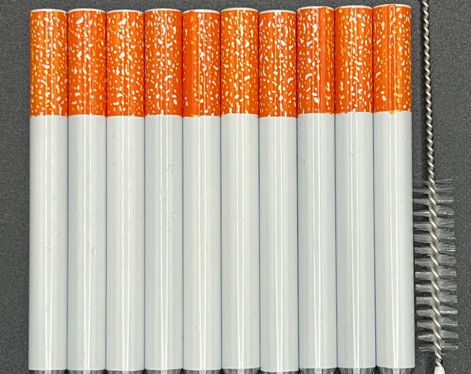 10 Pack Cigarette Serrated One Hitter Pipes - One Hit Bat 3" Metal One ...