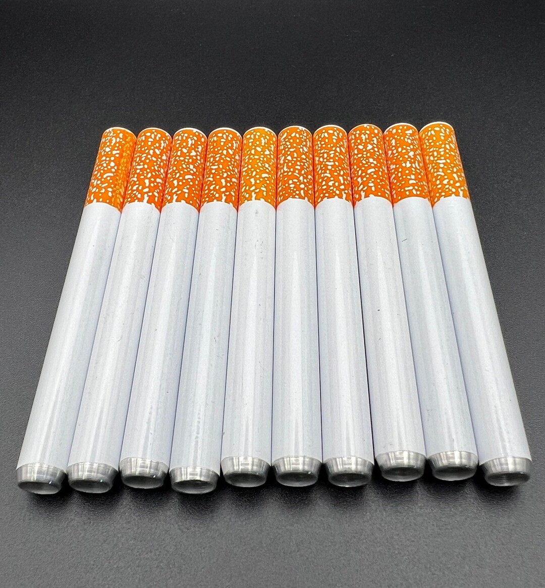 10 Pack Cigarette One Hitter Pipes - One Hit Bat 3" Metal One Hitter ...