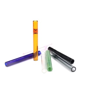 One Hitter Glass Pipe for Tobacco Smoking - Thick Glass OG Chillum Pipe ...