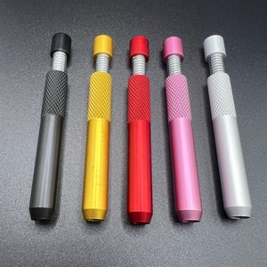 One Hitter Push Pipe Spring Loaded for Self Cleaning - Non Sticky High ...