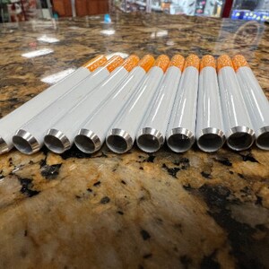 10 Pack Cigarette One Hitter Pipes One Hit Bat 3 Metal One Hitter for ...