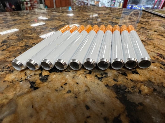 10 Pack Cigarette One Hitter Pipes One Hit Bat 3 Metal One Hitter for ...