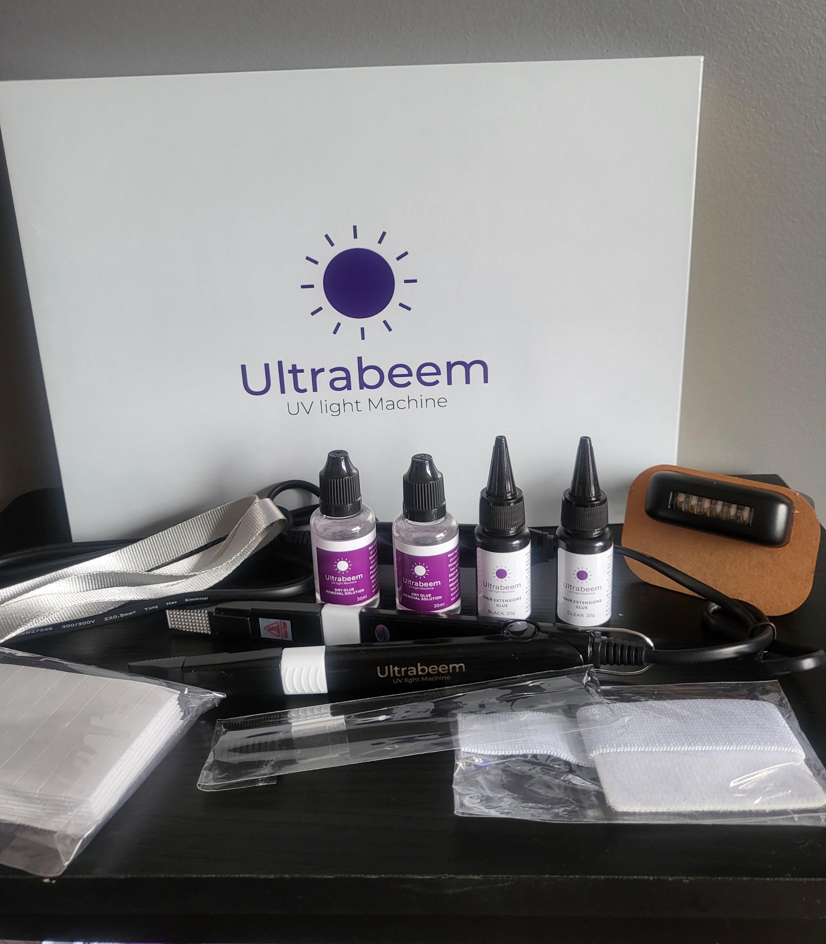 Ultrabeem Deluxe UV Light Hair Extensions Professional Kit for Hair ...