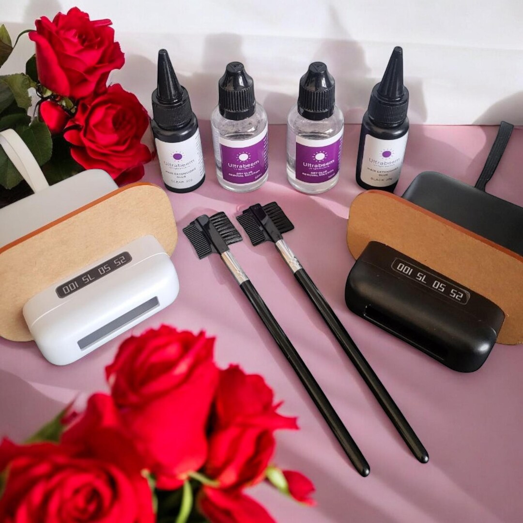 For V Light Hair Extensions Application. Kit Includes: UV Light Machine ...