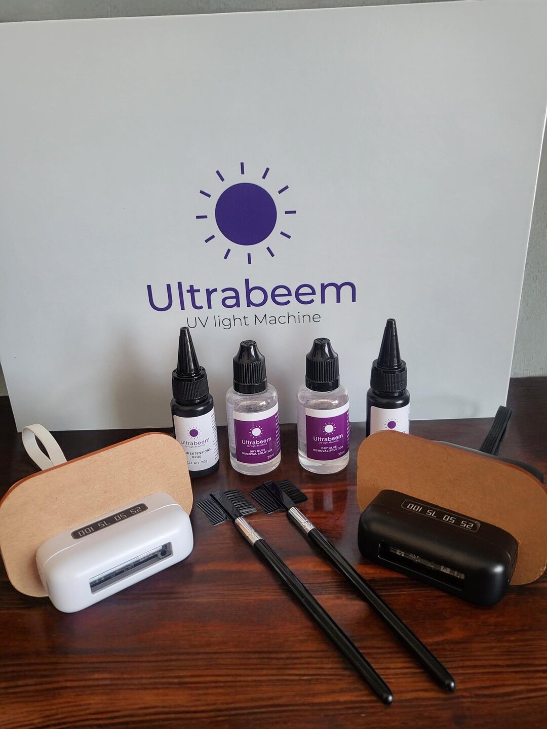 Ultrabeem Vlight Hair Extensions Application Kit Includes: UV Light ...