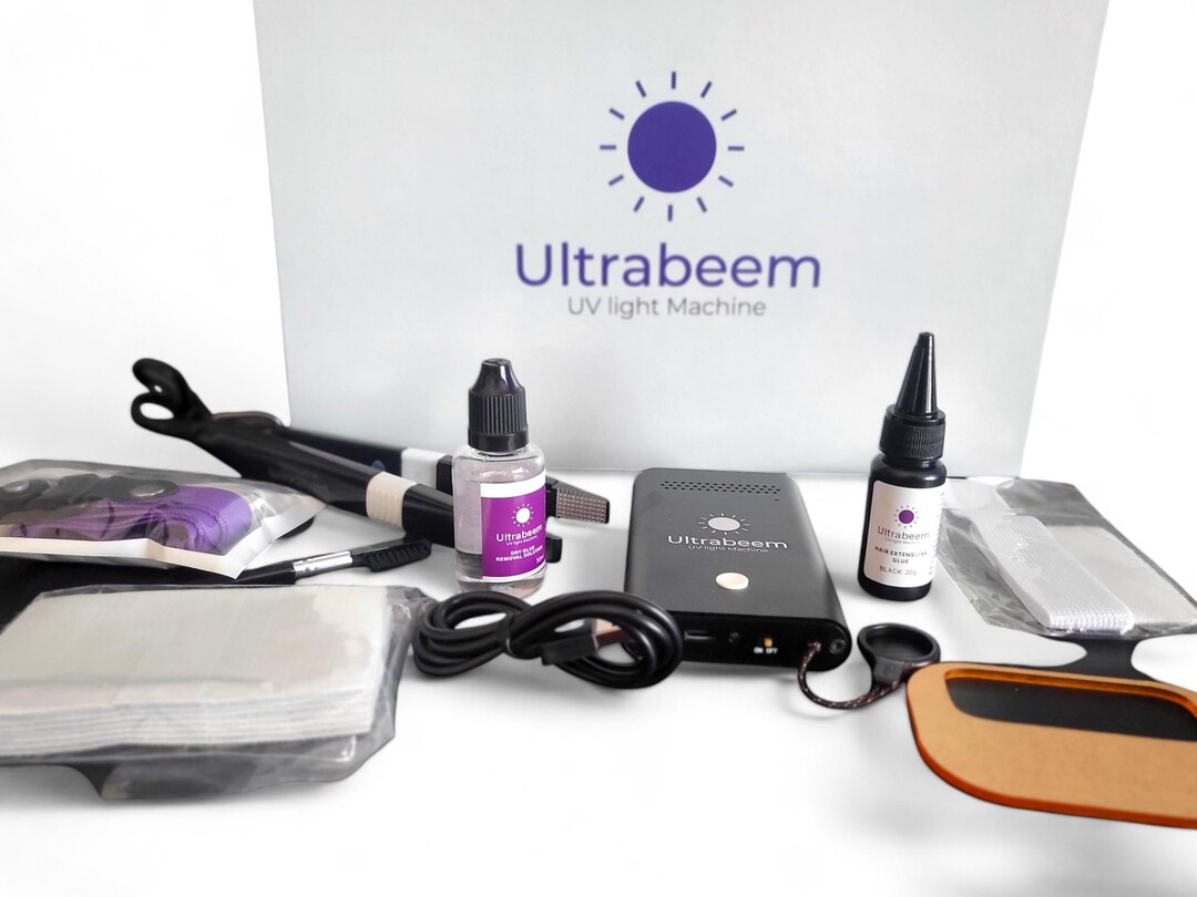 Ultrabeem Deluxe UV Light Hair Extensions Professional Kit for Hair ...