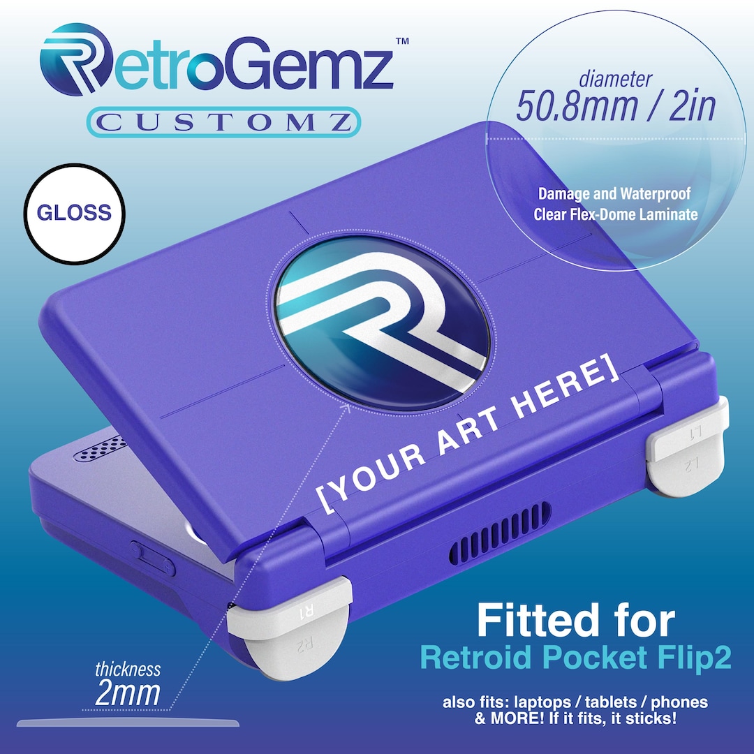 Retrogemz: [CUSTOM] Retroid Pocket Flip 2 Decals - Etsy