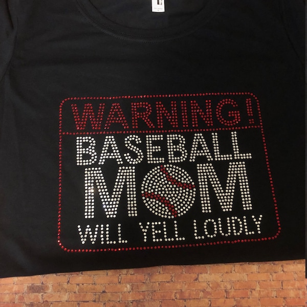 Warning Baseball Mom - Etsy
