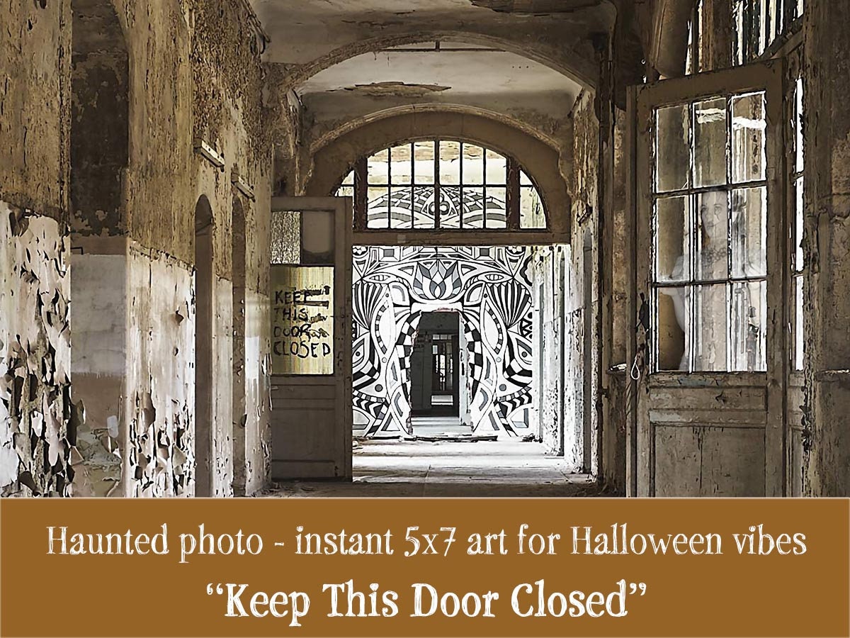 INSTANT DOWNLOAD Haunted Photo Unique Halloween Ghostly Wall Art Decor ...