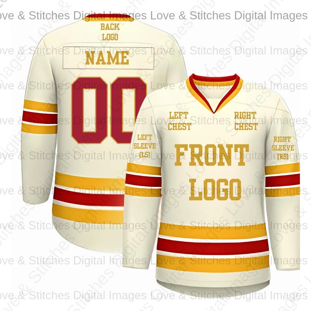 Personalized Embroidered Hockey Jersey | Custom Team Jersey With Name ...