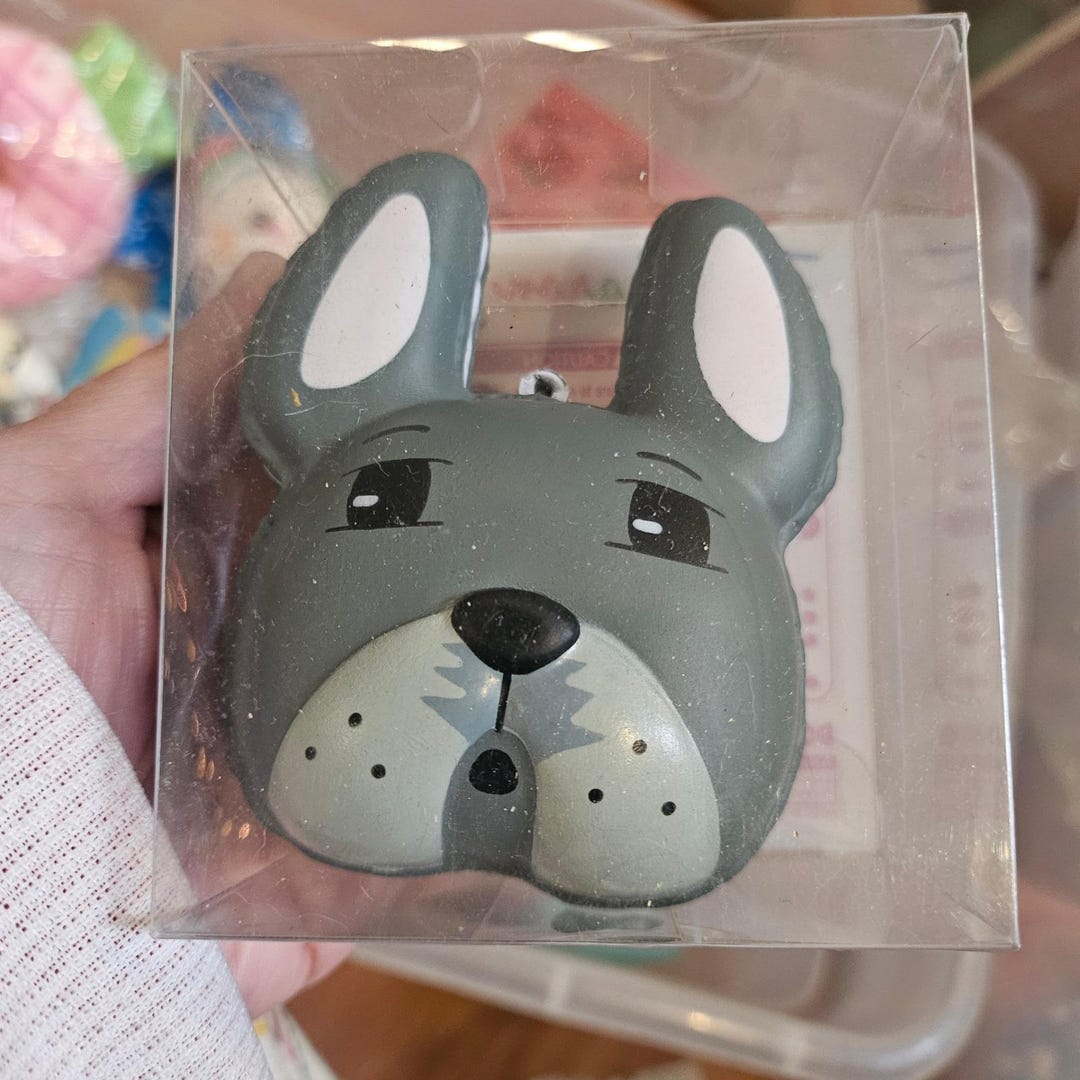 Chawa Squishies French Bulldog Dog Macaron Squishy Toy RARE New Slow ...