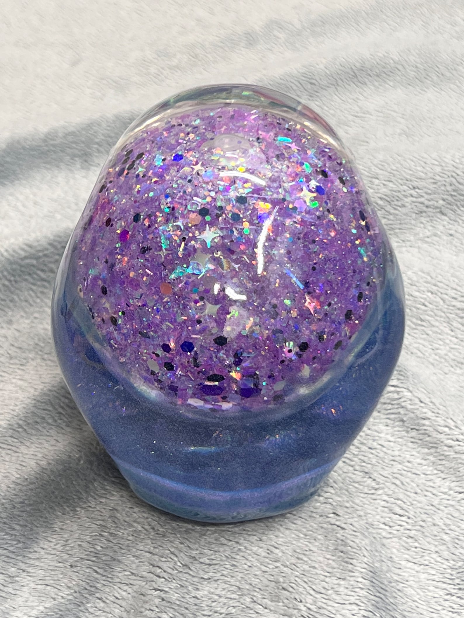 Purple “snowglobe” Skull - Etsy