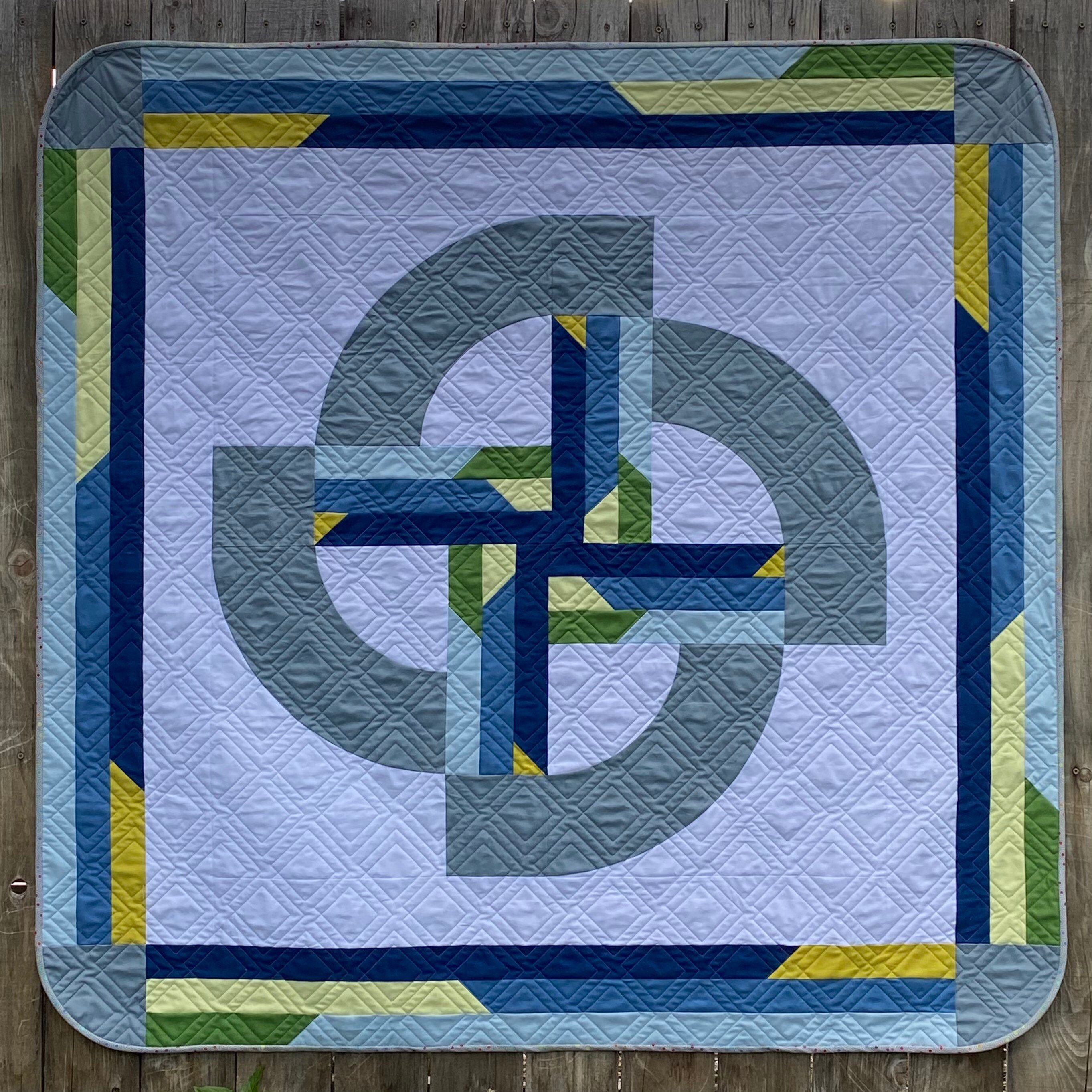 Talking in Circles Quilt, PDF Version. Modern Quilt With No Pin Curves ...