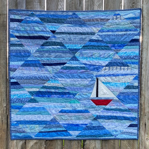 Sailing the Blue Quilt Pattern - Etsy