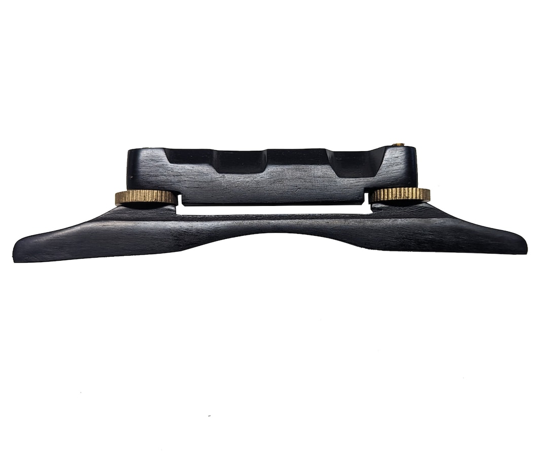 Adjustable Ebony Archtop Mandolin Bridge W/solid Brass Hardware - Etsy